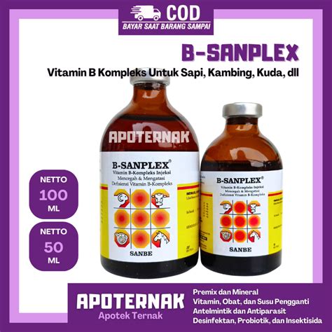 Jual B Sanplex 50ml B Sanplex 100ml Sanbe Vitamin B Komplek