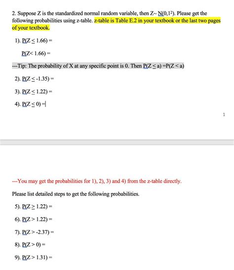 Solved Suppose Z Is The Standardized Normal Random Chegg