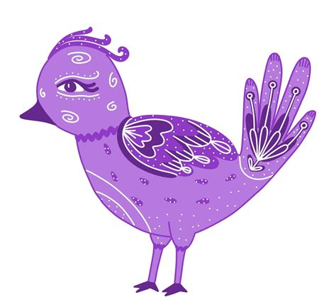 Folk Decorative Bird 28137135 Vector Art At Vecteezy