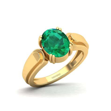Buy Emerald Panna Stone Ring For Men Women At Best Price
