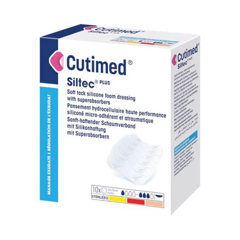 Cutimed Siltec Plus Foam Dressing With Softtack Silicone Sterile Lay
