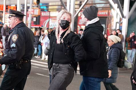 Nypd Officers Identify 3 Protesters Arrested In Times Square During