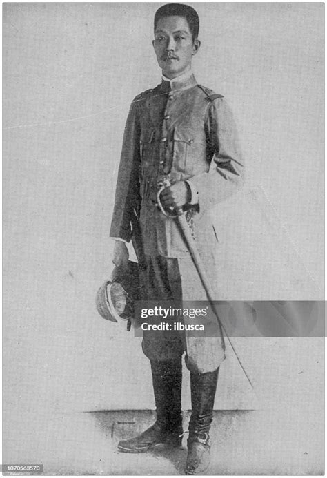 Antique Photograph Emilio Aguinaldo Leader Of Filipinos High Res Vector