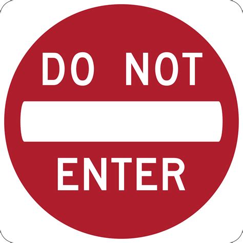 Do Not Enter Wrong Way One Way Street One Way Road Road Sign Free