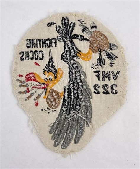 Ww2 Fighting Cocks Squadron Patch