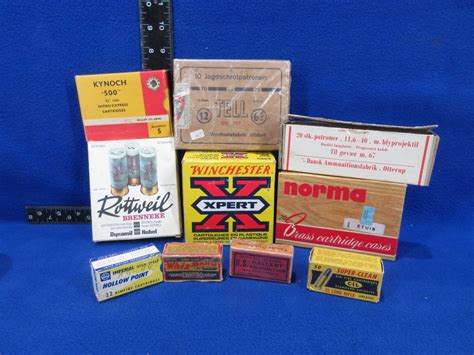 10 Assorted Empty Collector Ammo Boxes