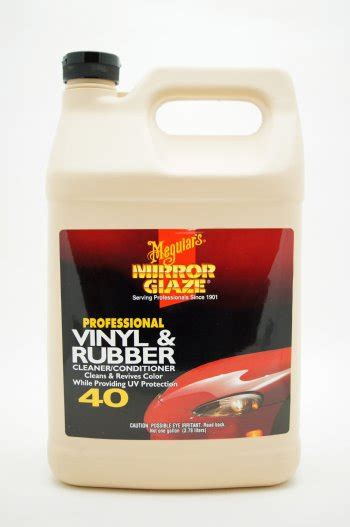 Mguiars M40 Mirror Glaze Vinyl And Rubber Cleanerconditioner 128 Oz