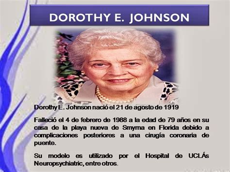 Dorothy E Johnson 2013