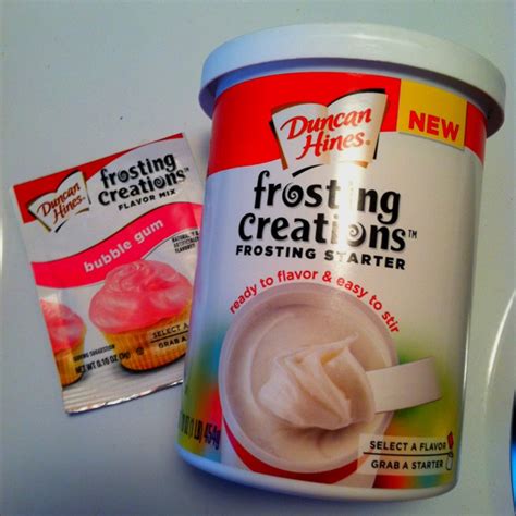 Duncan Hines Frosting Creations Flavor Mix Bubble Gum Cotton Candy