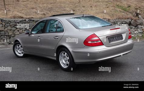 Isolated Mercedes Benz E Class Alias W211 Gold Metallic Colour