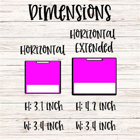 Horizontal Acrylic Badge Buddy Blank With Svg Cut File Included Etsy