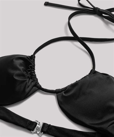 Black Cut Out Bikini Bra Flores Carpatree
