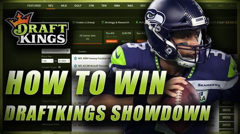 How To Win On Draftkings Nfl Showdown Lineup Building Tips Youtube