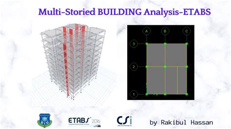 Building Analysis Using Etabs Load Combination And Load Case Youtube