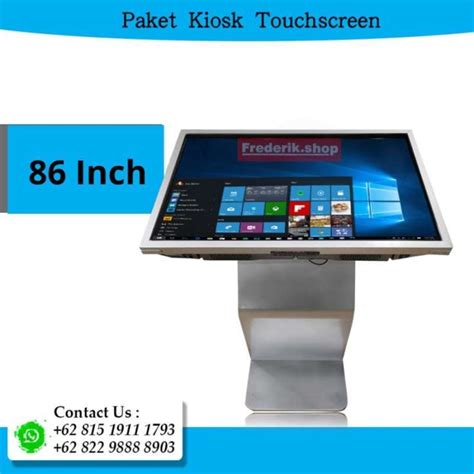 Jual Kiosk Touchscreen 86 Informasi Signage Display Interactive