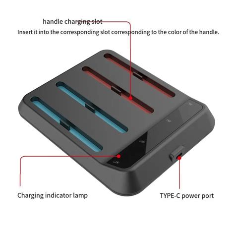 For Switch2 Controller Charging Station With Compact Design And Led Lights £12 43 Picclick Uk
