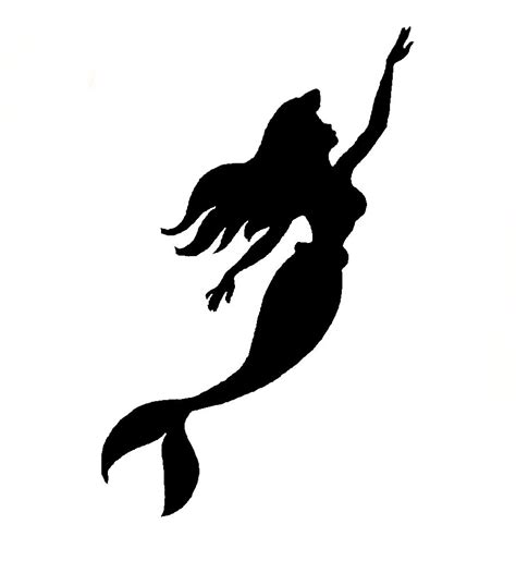 Free Ariel Mermaid Silhouette Download Free Ariel Mermaid Silhouette