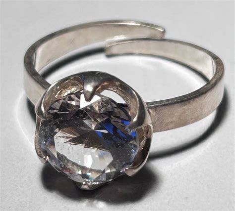 Sold At Auction Offener Silberring925 Beh Hh Design Grosser Klarer