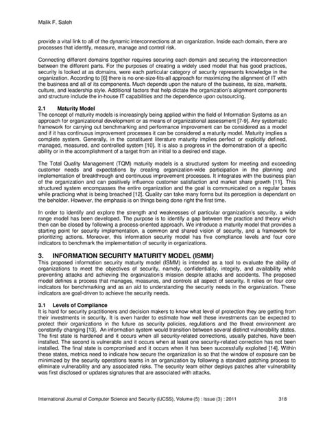Information Security Maturity Model Pdf