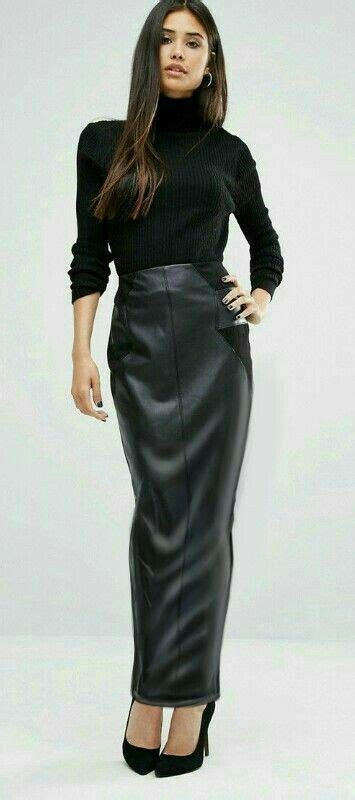 Hobble Skirts Long Leather Skirt Leather Dresses Hobble Skirt