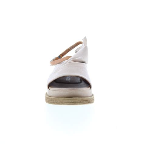As 98 Lira A15027 101 Womens Beige Leather Slingback Sandals Shoes