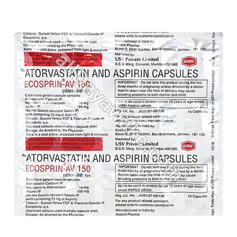 Understanding Ecosprin Av 150 Mg A Comprehensive Guide