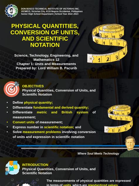 Physical Quantities Conversion Of Units And Scientific Notation Pdf