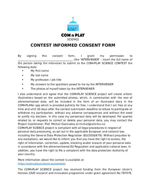 Creating Profiles Interviewing Sample Consent S Doc Template Pdffiller