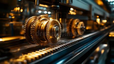 Industrial Machinery Gears Precision Engineering Components Stock Illustration Illustration Of