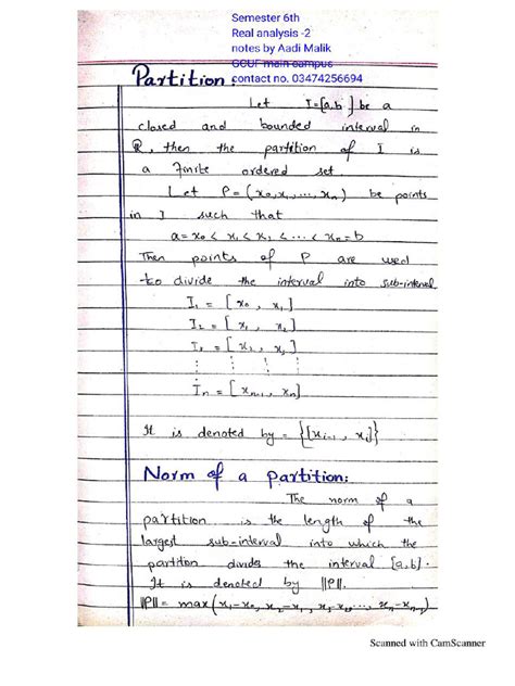 Real Analysis 2 Notes Pdf