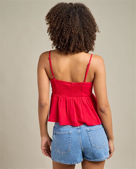 Shop Mooloola Freya Top In Berry Fast Shipping And Easy Returns City Beach Australia