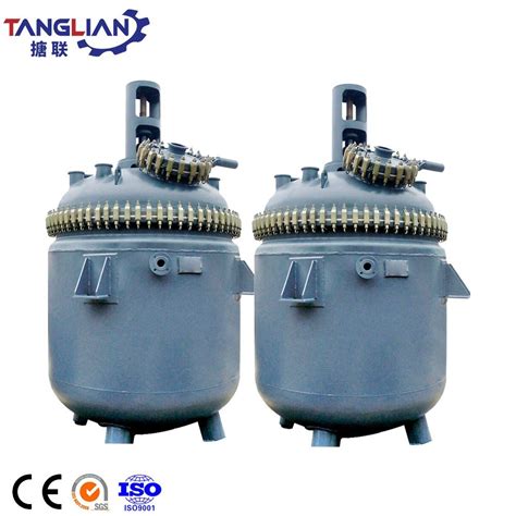 50l 50000l Acid Proof Glass Lined Enamel Chemical Reactor For Hydrochloric Acid Factory