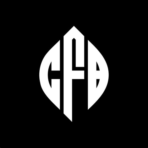 Premium Vector Cfb Circle Letter Logo Design With Circle And Ellipse