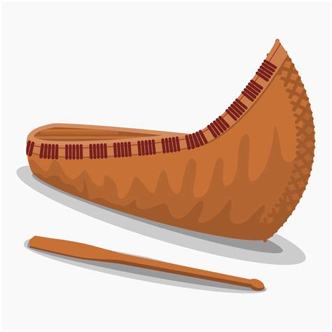 Native Canoe Clipart