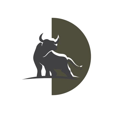 Resumen Toro Logo Vector Ilustraciones Diseño Icono Logo 17372634