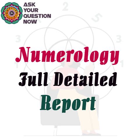 Numerology Report Full Detailed Ask Your Question Now