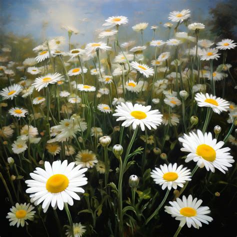 There Are A Lot Of Daisies — Image Created In Shedevrum