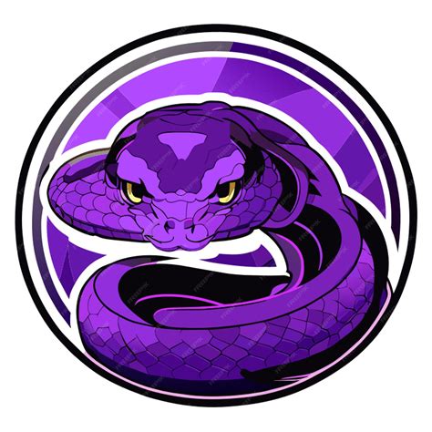 Adesivo Python Matagal Ametista Vetor Premium