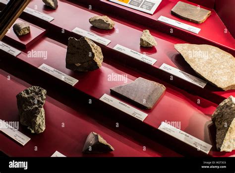 3 September 2018 Vienna Austria Collection Of Meteorites Is