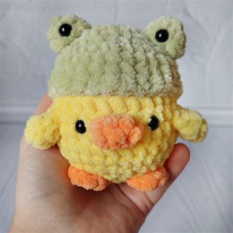 Cute Duck In A Frog Hat Duck Keychain Inspire Uplift Artofit