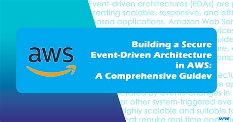 Building A Secure Event Driven Architecture In Aws A Comprehensive Guide By William Warley