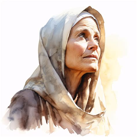 Biblical Woman Clipart Holy Figure Images 10 Watercolor Clip Art