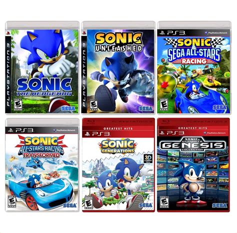 Sonic The Hedgehog Pack 6 Games Playstation 3 Brand New Ebay