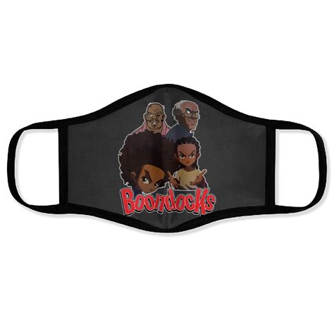 Boondocks Art Poster Face Masks One Size Black Sold By Smithconnor