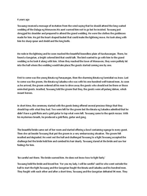 Tuwaang Pdf Wedding
