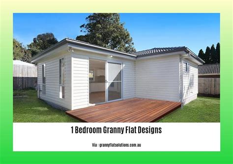 1 Bedroom Granny Flat Designs Creating Cozy And Functional Spaces For