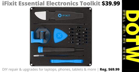 Ifixit Essential Electronics Toolkit Reg 6999 Sale 3999