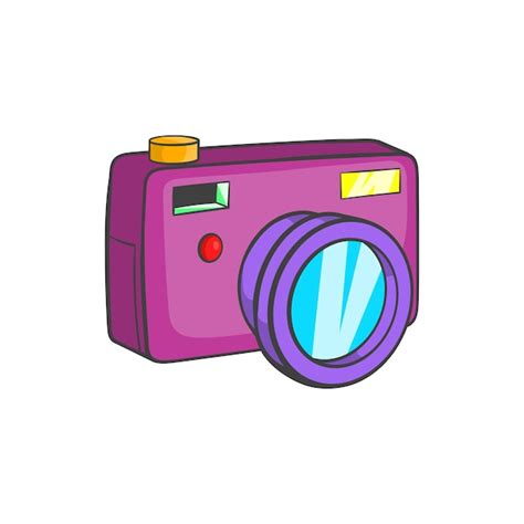 Ícone Da Câmara Em Estilo De Desenho Animado Isolado Em Fundo Branco Símbolo Do Dispositivo