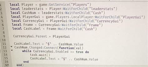 Please Help Me Fix This Script For A Cash Gui Im Incredibly Stupid At