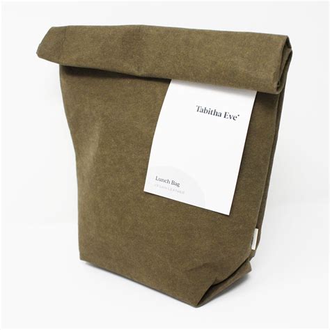 Vegan Leather Lunch Bag Tabitha Eve Bark Design